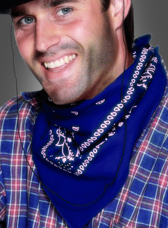 Bandanna Neckerchief blue blue » Kostümpalast.de