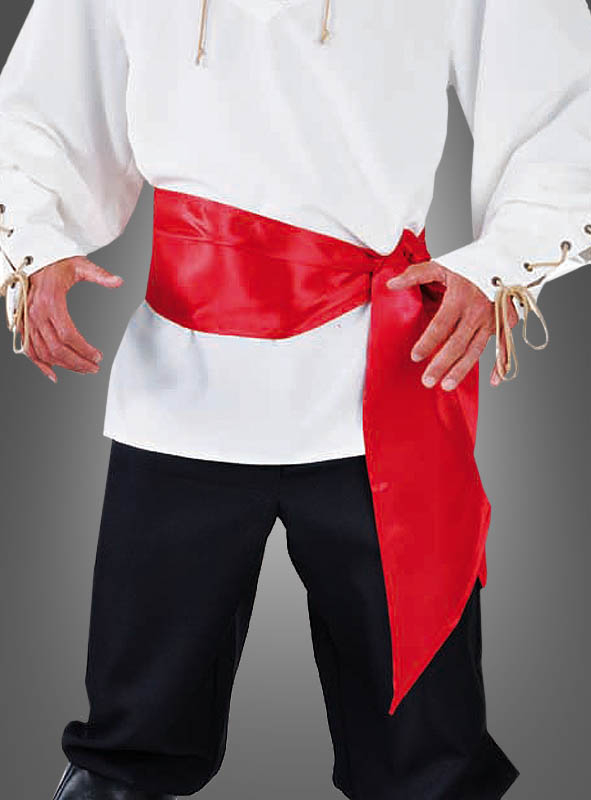 Satin Cummerbund Sash in Red » Kostümpalast.de