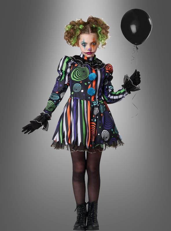 Girl clown costume store