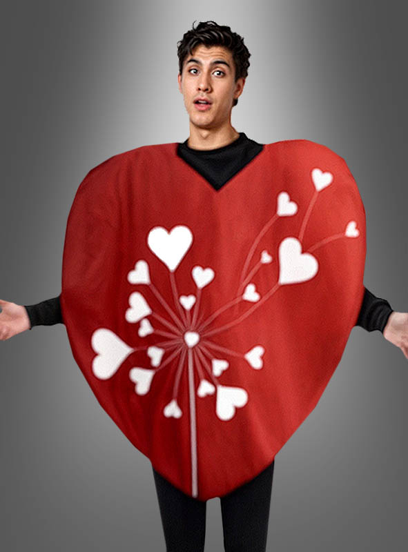 Heart Costume Unisex red buy here at » Kostümpalast