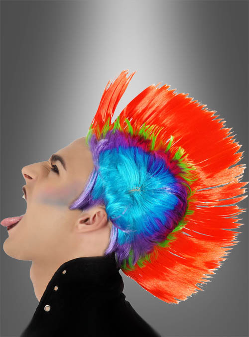 Colorful Punk Wig Mohawk » Kostümpalast.de