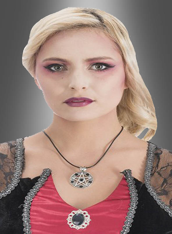 Pentagramm Amulett Kette silber » Kostümpalast
