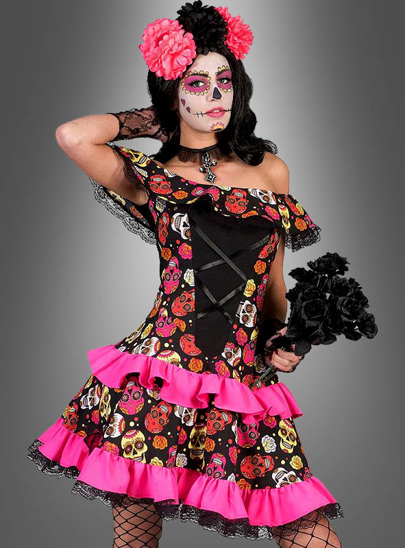 mexikanisches Day Of The Dead Tag der toten Kleid Verkleidung Größe 36 bis 38 online kaufen | eBay