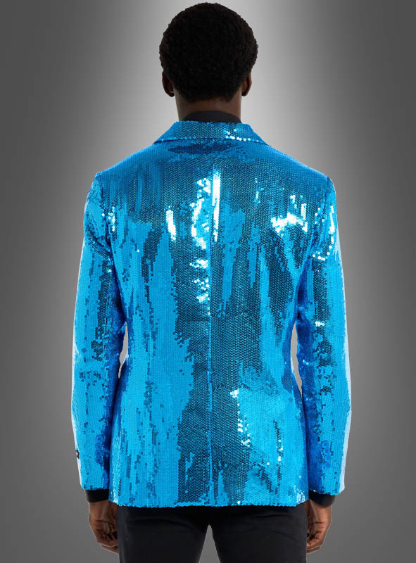 Men's sequin jacket blue » Kostümpalast