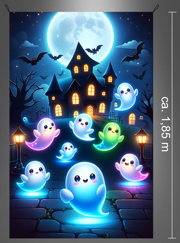 Child friendly Ghosts Halloween Wall Deco » Kostümpalast