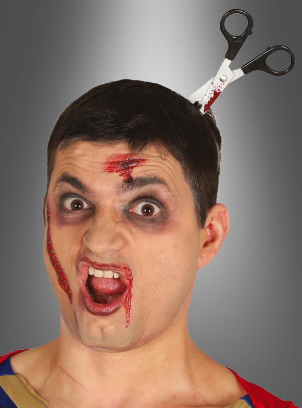 Horror Headpiece Scissor black » Kostümpalast.de